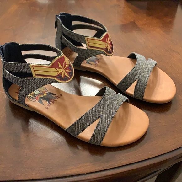 Captain Marvel | Shoes | Captain Marvel Gladiator Sandals | Poshmark